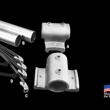 HD Pole Banner Double Kit – Aluminum 1.66″ | Banner Mounting Hardware ...